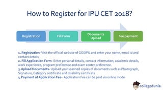 IPU CET Application Form 2018 | PPT