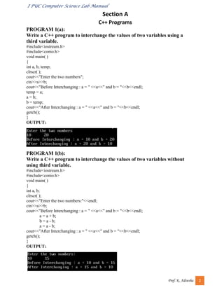 I PUC CS Lab_programs | PDF