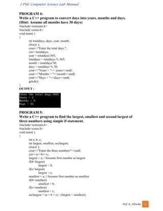 I PUC CS Lab_programs | PDF