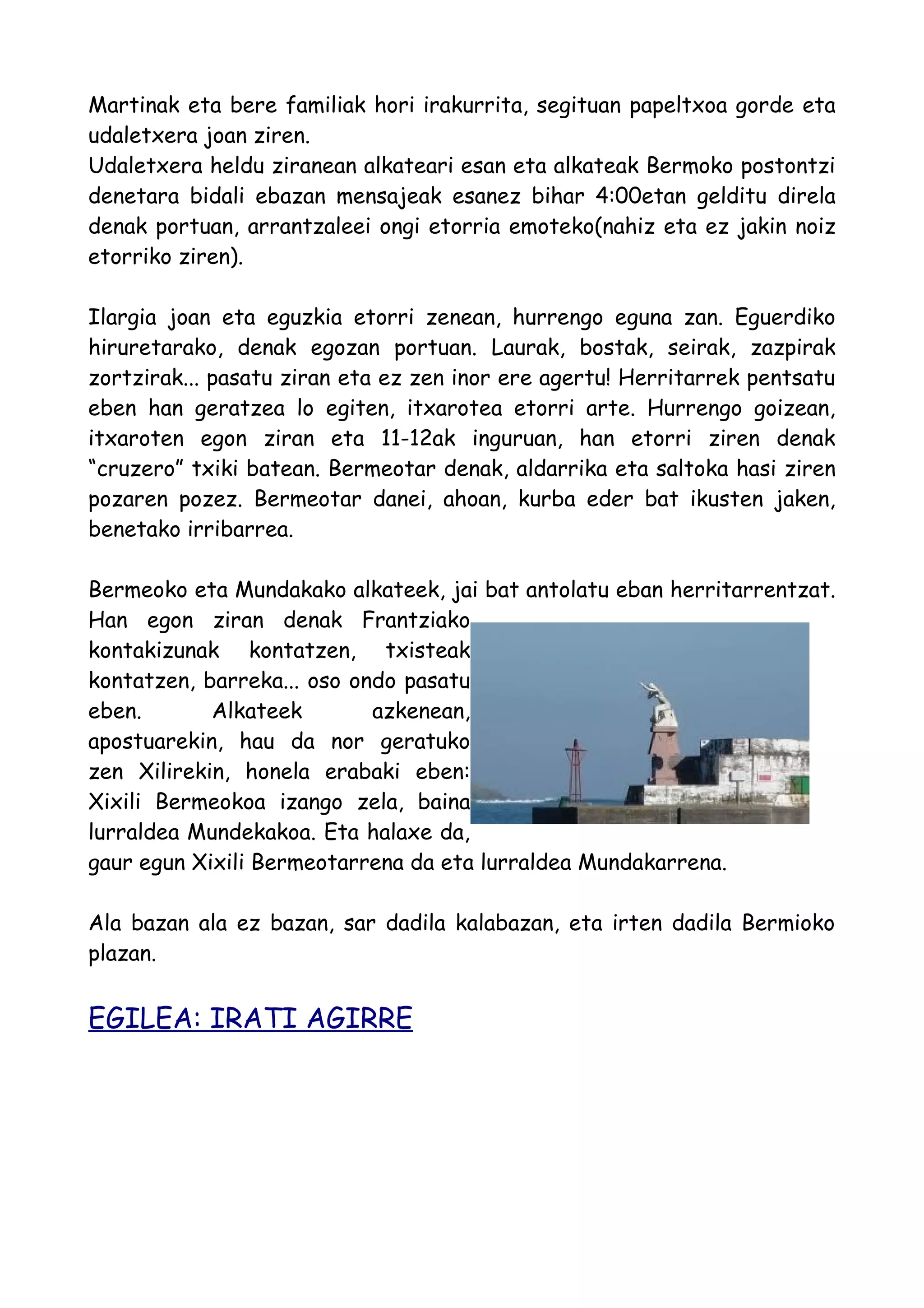 Ipuin lehiaketa irati | PDF