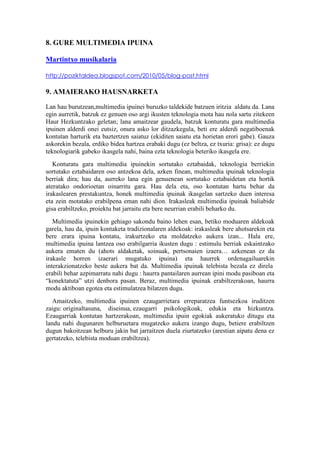 Ipuin multimedia | PDF