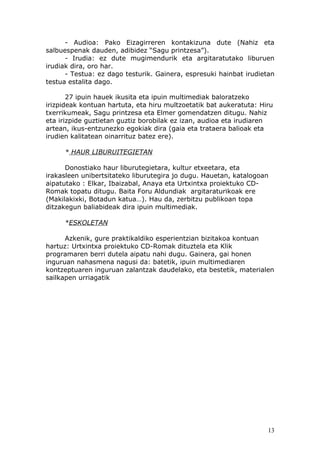 Ipuin multimedien lana definitiboa | PDF