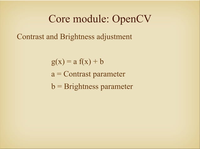 Image Processing with OpenCV | ODP