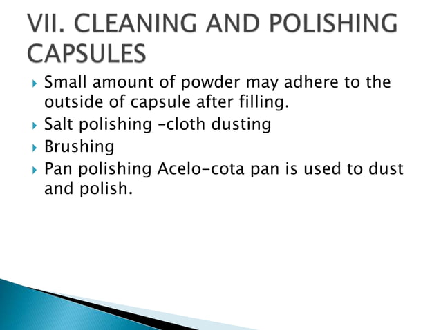 Capsule and its filling methods | PPTX | Skin Care | Beauty