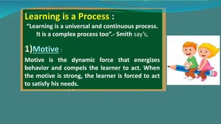 Meaning & Process of Learning | PPT