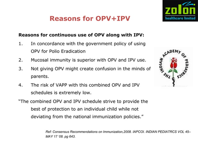 Ipv a new perspective in polio prevention | PPT