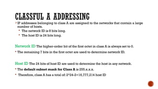UnderstandIPv4 Addressing and Subnetting | PPTX
