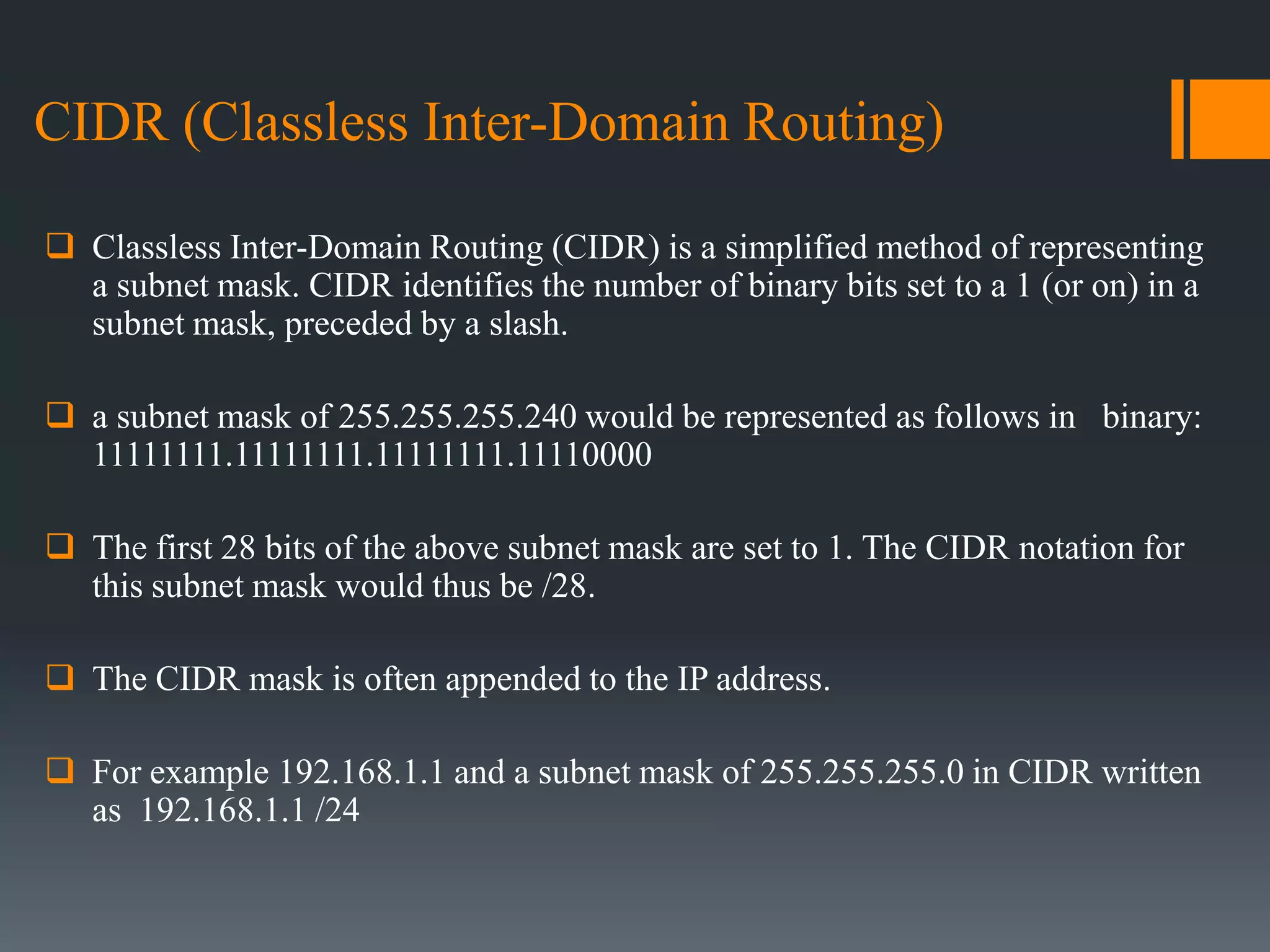 Ipv4 Addressing And Subnetting Pptx