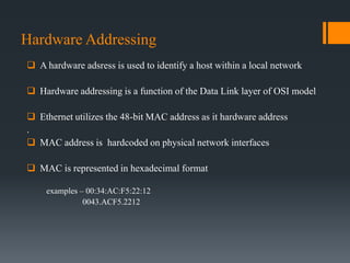 IPv4 addressing and subnetting | PPTX