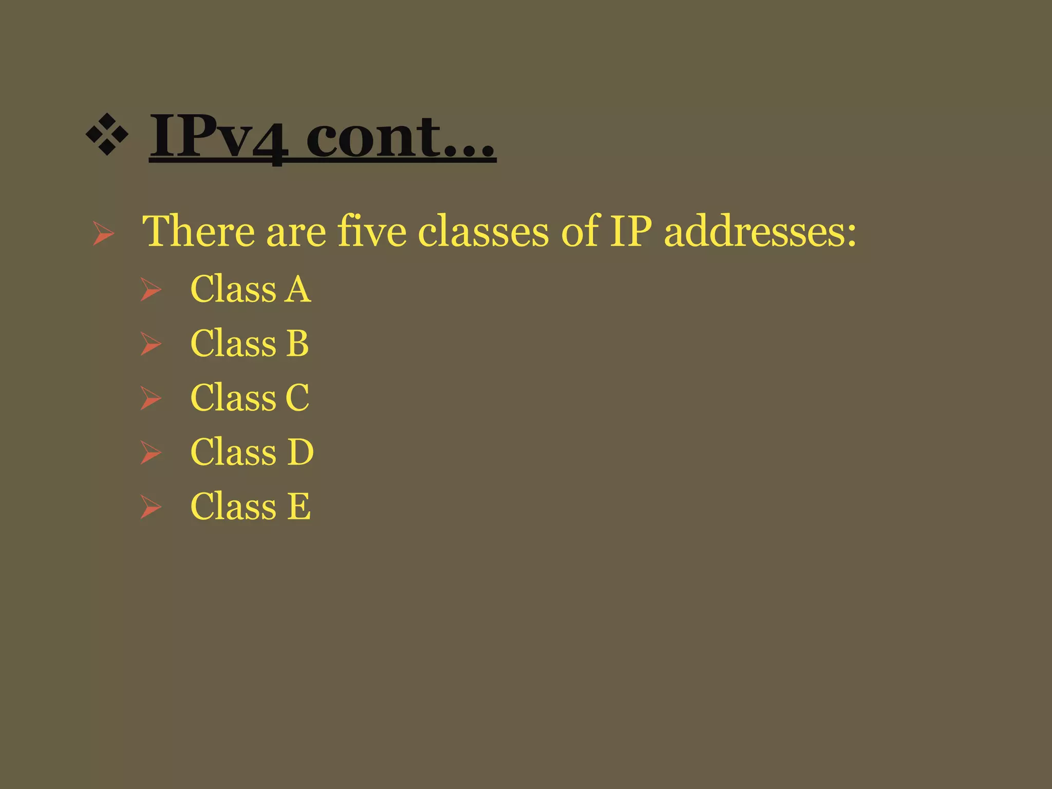 IP Address - IPv4 & IPv6 | PPTX