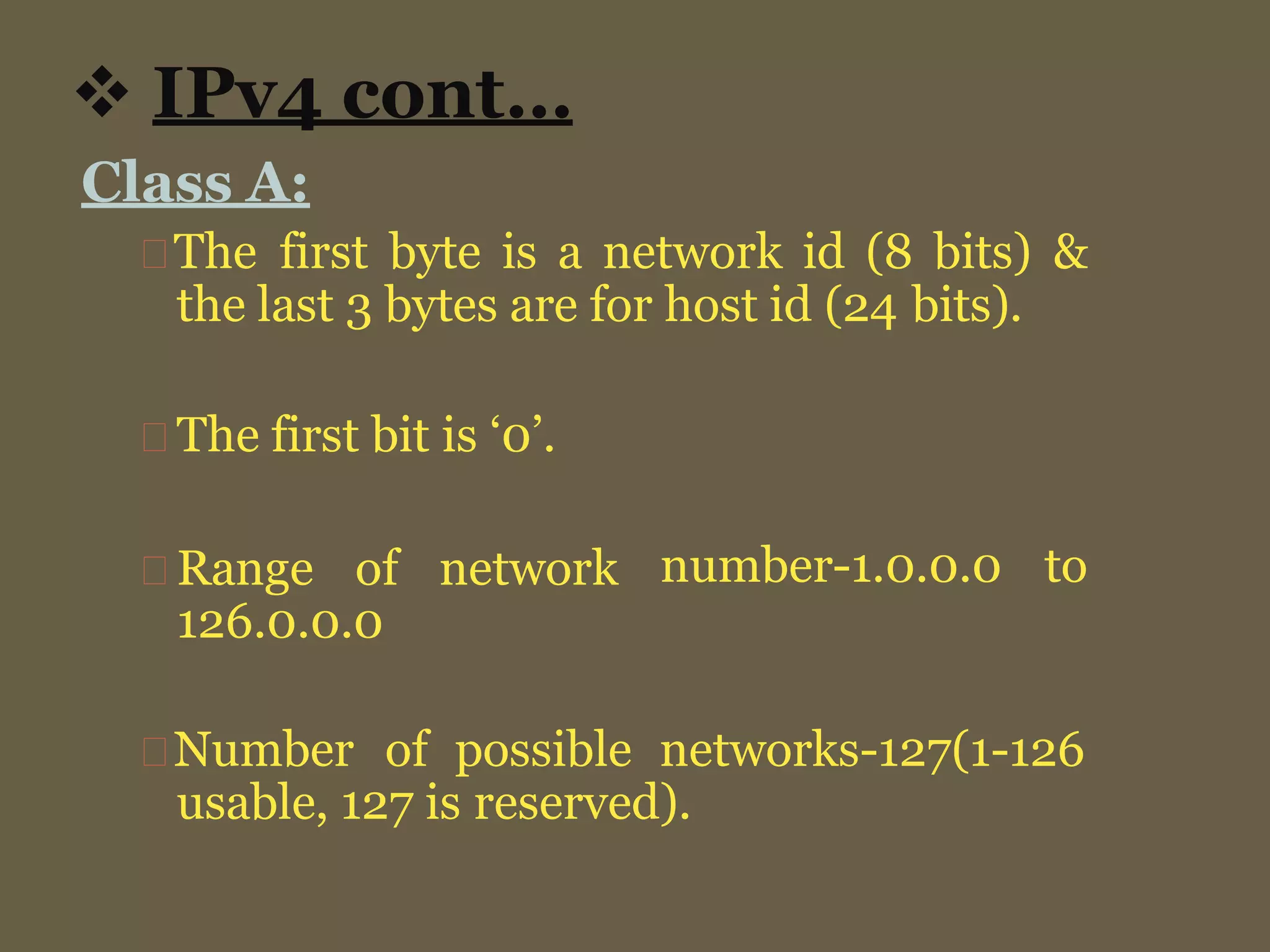 IP Address - IPv4 & IPv6 | PPTX
