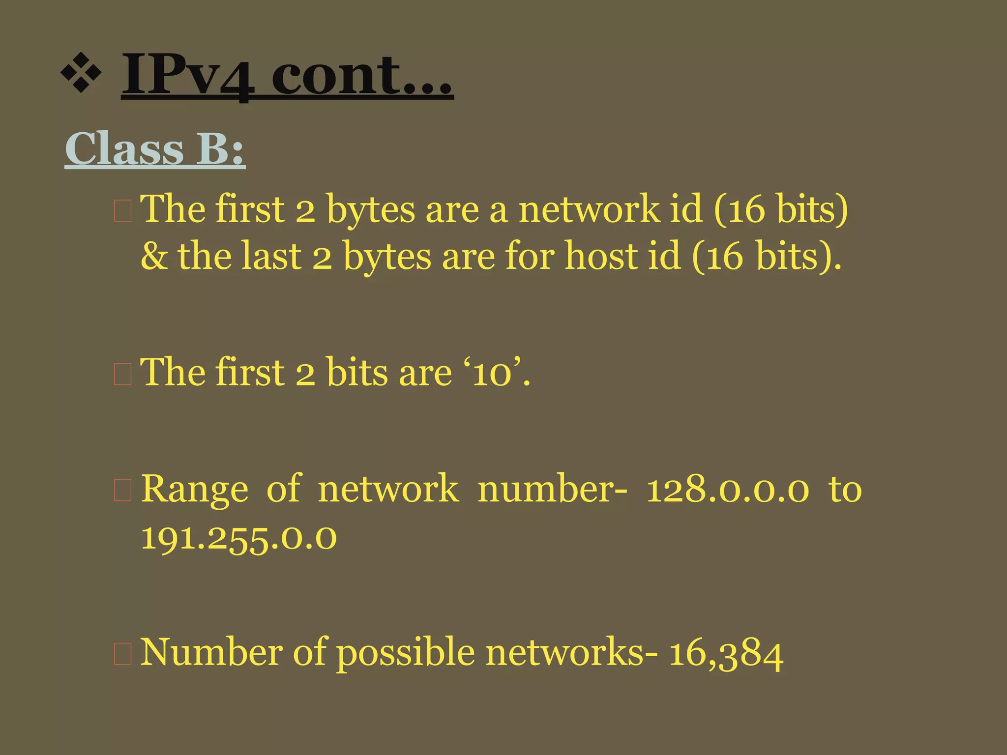 IP Address - IPv4 & IPv6 | PPTX