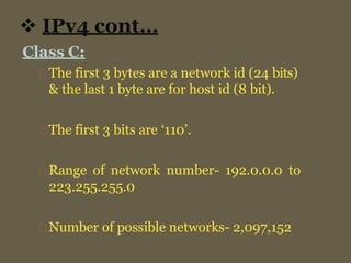 IP Address - IPv4 & IPv6 | PPTX
