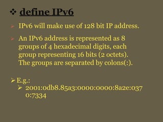 IP Address - IPv4 & IPv6 | PPTX