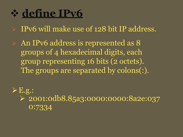IP Address - IPv4 & IPv6 | PPTX | Internet | Computing