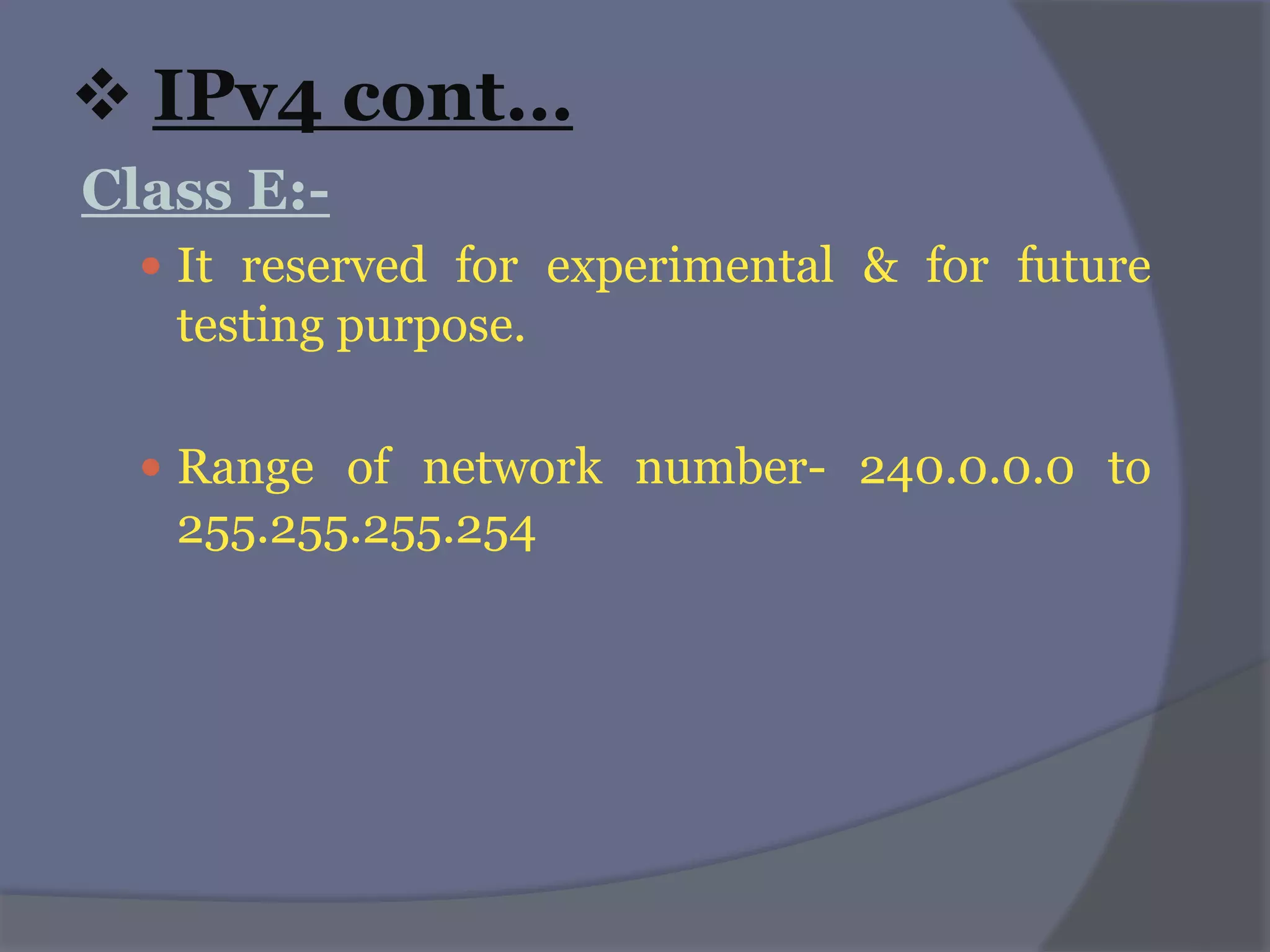 Ipv4 and Ipv6 | PPTX