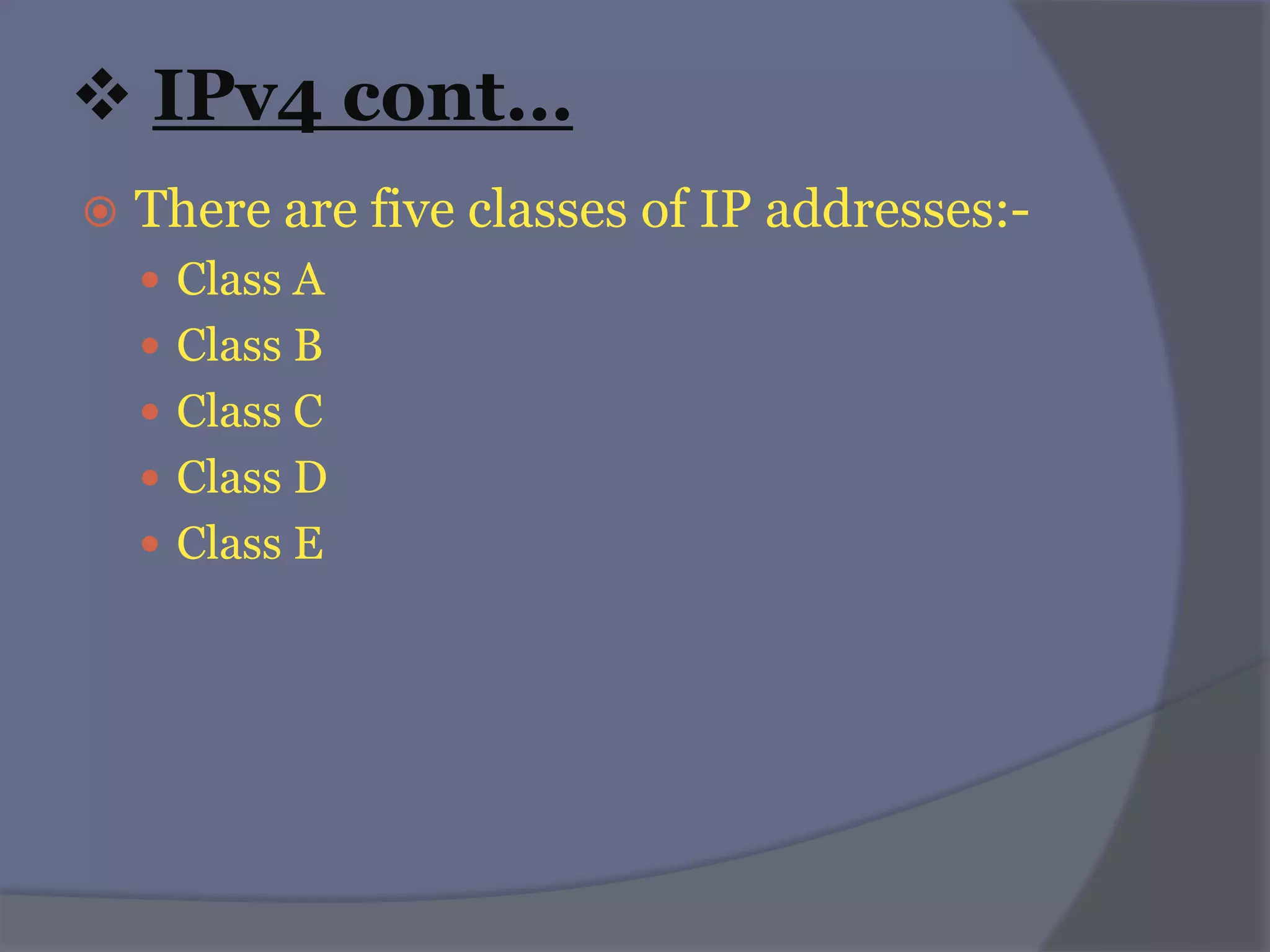 Ipv4 and Ipv6 | PPTX