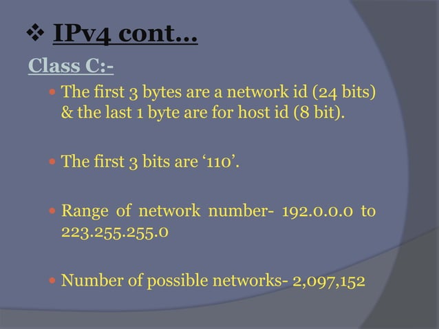 Ipv4 and Ipv6 | PPTX