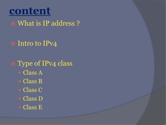 Ipv4 and Ipv6 | PPTX