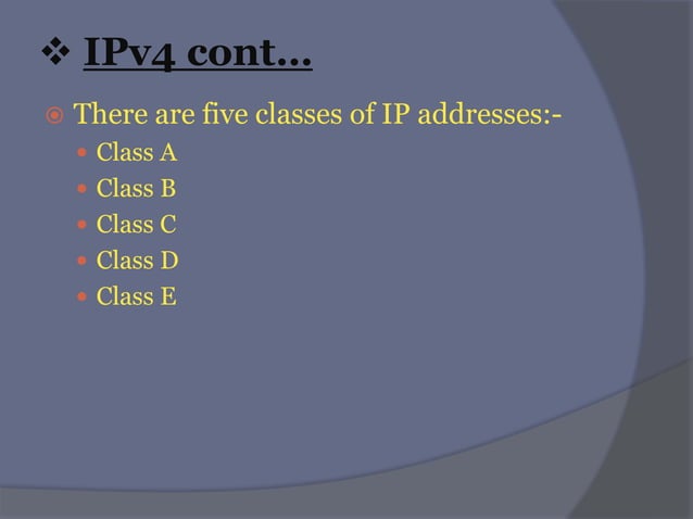 Ipv4 and Ipv6 | PPTX
