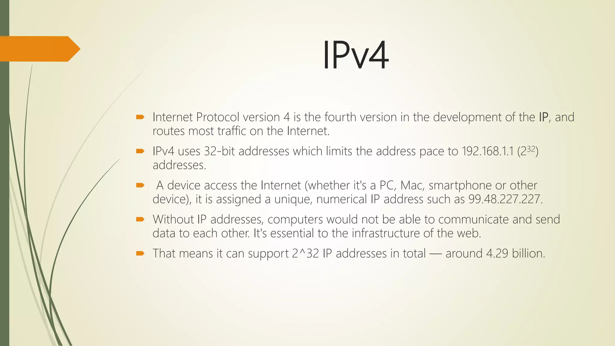 Ipv4 and Ipv6 | PPTX | Computer Networking | Computing