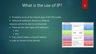 IPv4 and IPv6 | PPT
