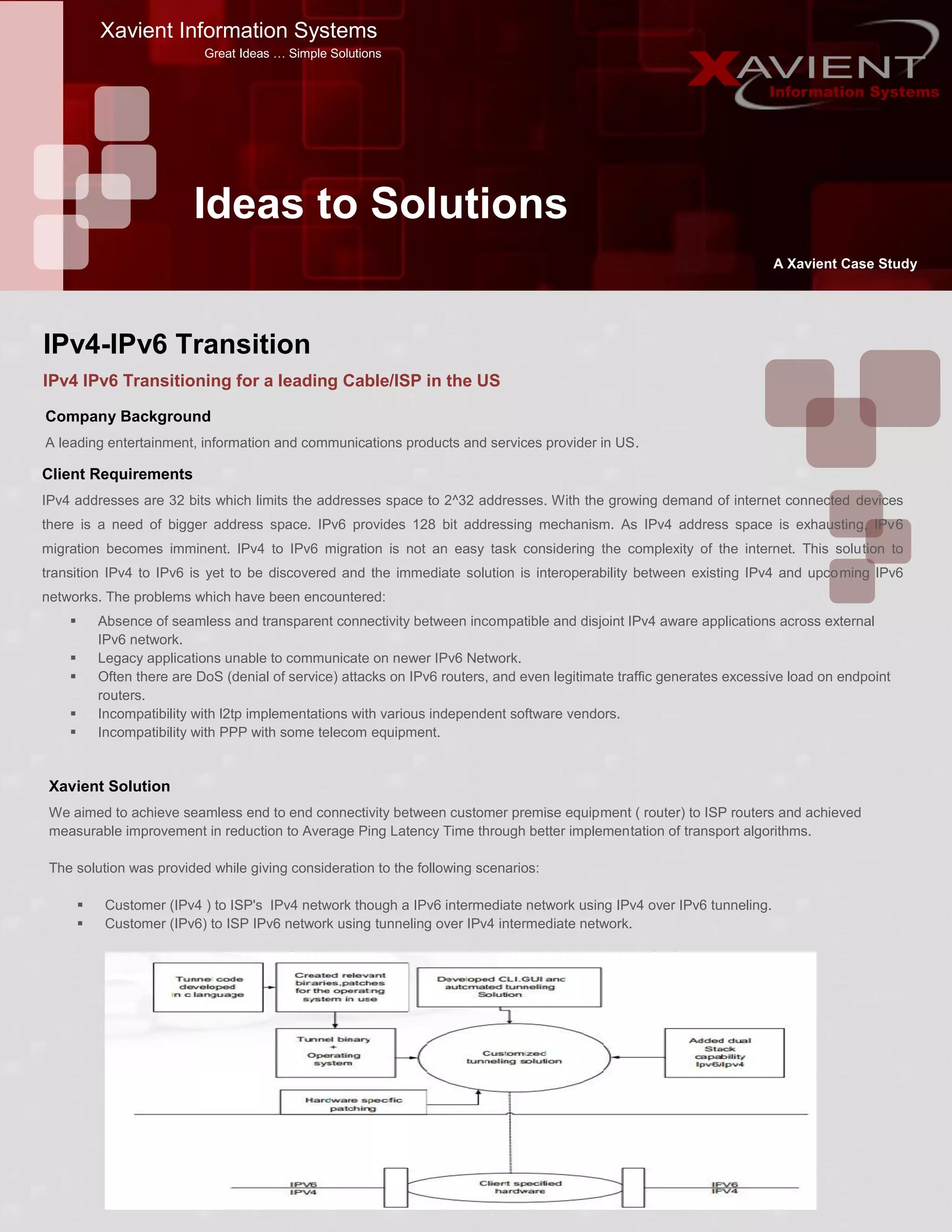 IPv4-IPv6 Transition - Case Study | PDF