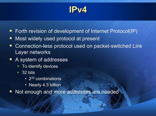 IPv4 to IPv6 | PPT | Free Download