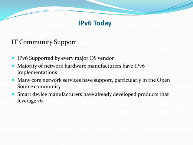 Ipv6 | PPTX