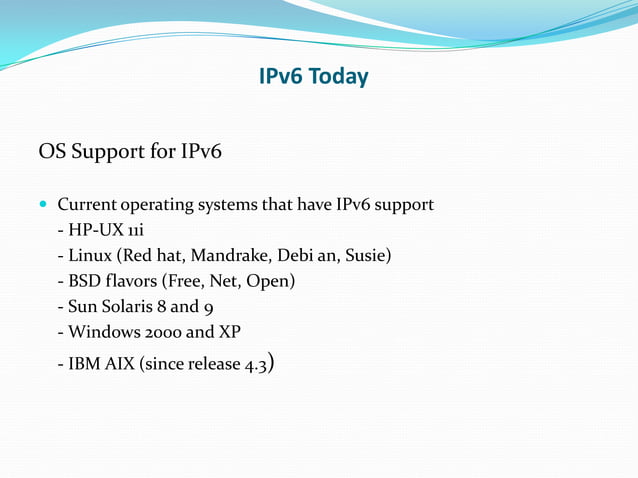 Ipv6 | PPTX