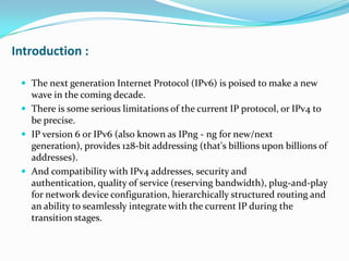 Ipv6 | PPTX