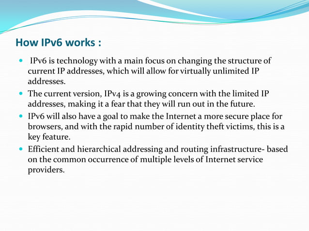 Ipv6 | PPTX