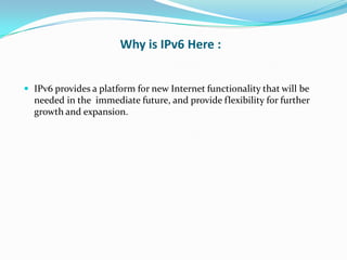 Ipv6 | PPTX