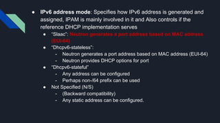 Deploying IPv6 on OpenStack | PPT