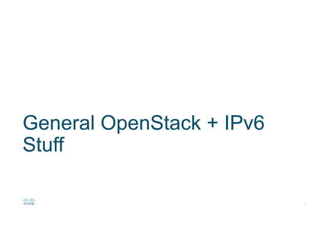 Deploying IPv6 in OpenStack Environments | PDF