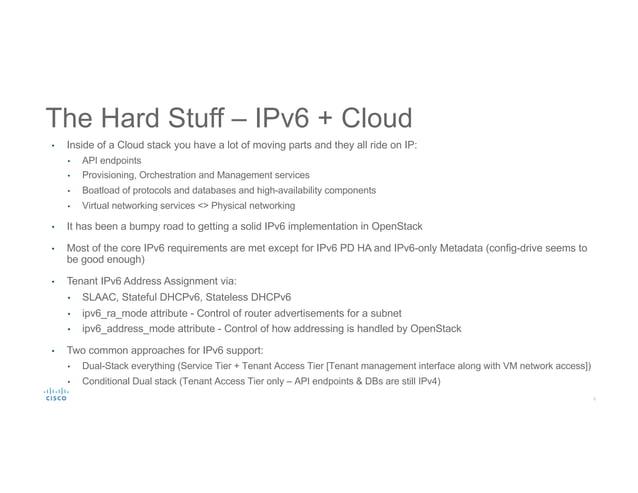 Deploying IPv6 in OpenStack Environments | PDF