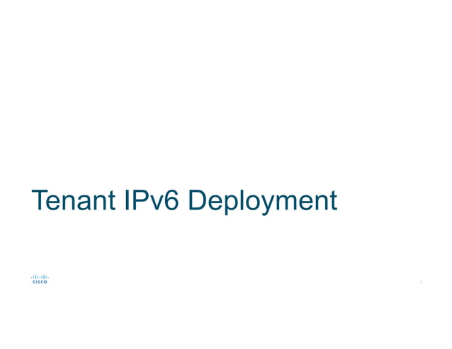 Deploying IPv6 in OpenStack Environments | PDF