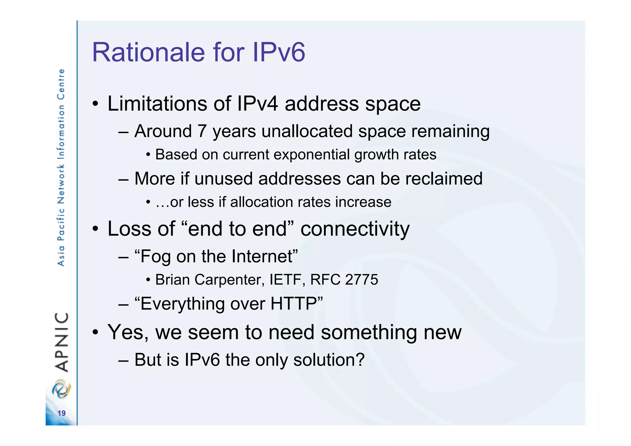 Ipv6 evolution | PDF