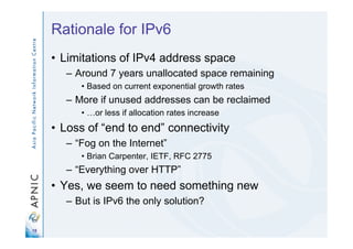 Ipv6 evolution | PPT