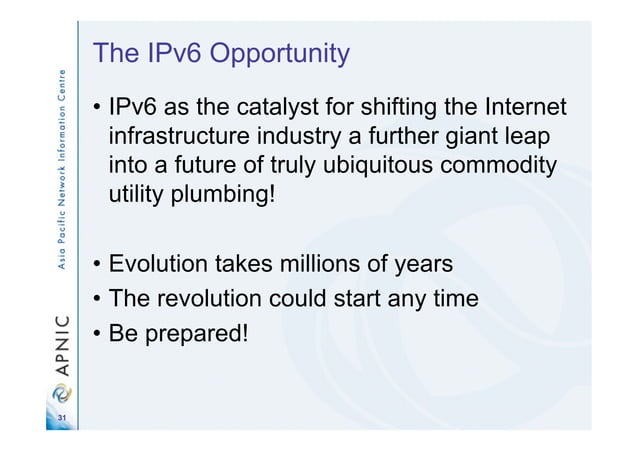 Ipv6 evolution | PPT