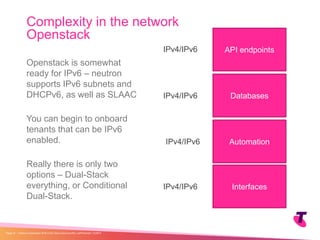 IPv6 in the Telco Cloud and 5G | PDF