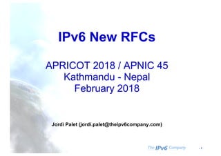 IPv6 New RFCs | PPT