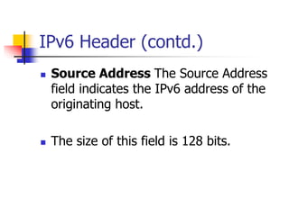 IPv6 header | PPTX