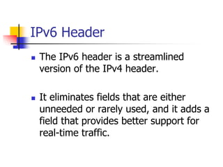 IPv6 header | PPTX