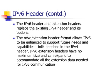 IPv6 header | PPTX
