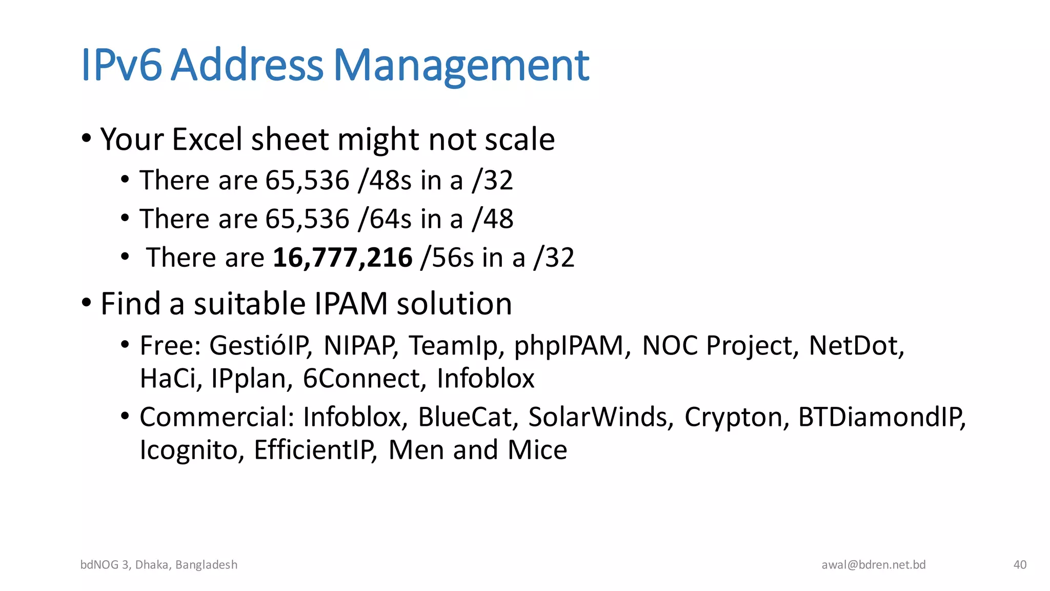 IPv6 Address and Deployment Planning | PDF