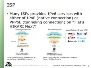 IPv6 Progress and Challenges in Japan | PPT