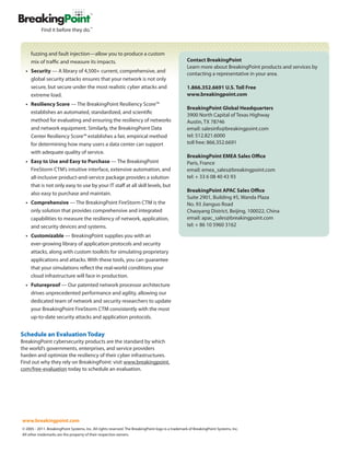BreakingPoint Cloud and Virtualization Data Sheet | PDF | Cloud Computing | Internet