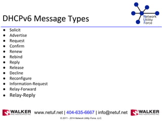 IPv6 Technical Overview: Address Architecture, DHCPv6 and DNS | PPT