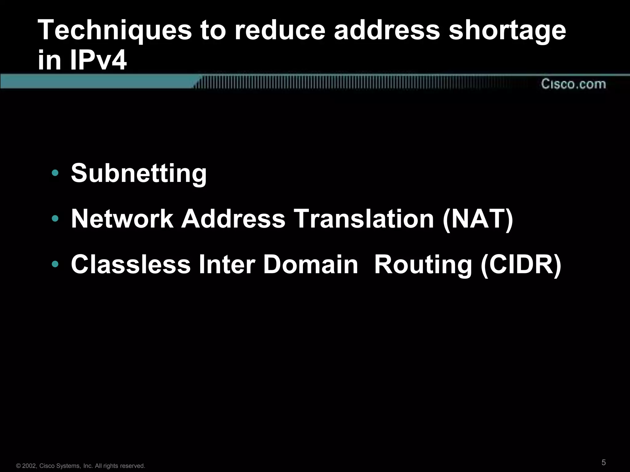 Ipv6 The Next Generation Protocol Pptx Computer Networking Computing 4414